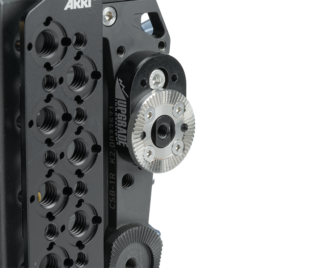 Arri 3/8″ Pin-Loc Adapter to Arri Rosette Receiver | Upgrade Innovations